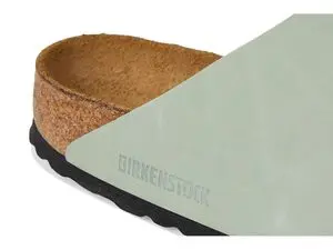 BIRKENSTOCK Arizona Nubuck Leather Sandals - Gray