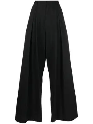 Giuseppe Di Morabito High-waisted Wool-blend Trousers - Black