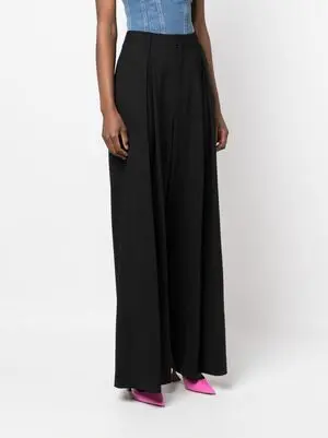 Giuseppe Di Morabito High-waisted Wool-blend Trousers - Black