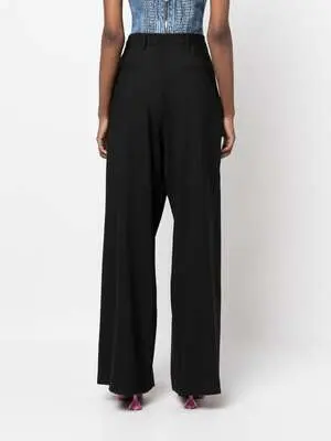 Giuseppe Di Morabito High-waisted Wool-blend Trousers - Black