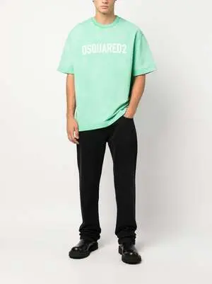 Dsquared2 Drop-shoulder Cotton T-shirt - Green