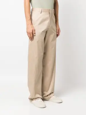 LANVIN Twisted Cotton Chino Trousers