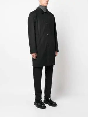 KIRED Long-sleeve Cashmere Trench Coat - Grey
