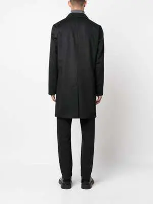 KIRED Long-sleeve Cashmere Trench Coat - Grey