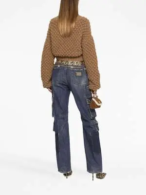 Dolce & Gabbana Roll-neck Cropped Jumper