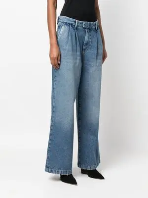 ARMARIUM Mid-rise Wide-leg Jeans - Blue