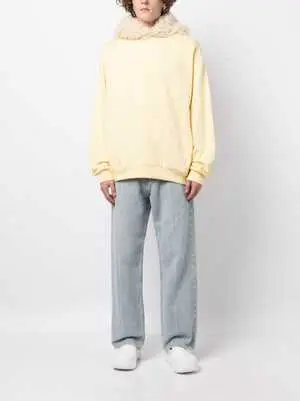 Marni Cotton Blend Faux Fur Trimmed Hoodie