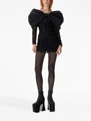 Nina Ricci Oversized Bow Tulle Dress