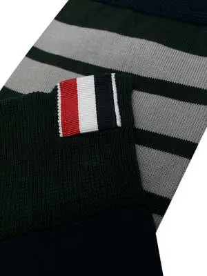 Thom Browne 4-bar Stripe Mid-calf Socks