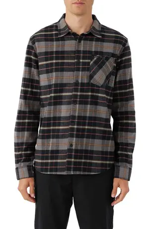 O'Neill Redmond Plaid Stretch Flannel Button-up Shirt