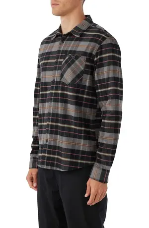 O'Neill Redmond Plaid Stretch Flannel Button-up Shirt