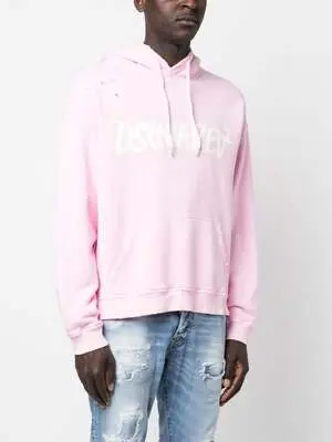 Dsquared2 Distressed-finish Cotton Hoodie