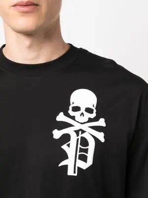 Philipp Plein Ss Skull & Bones Round-neck T-shirt - Black