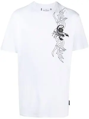 Philipp Plein Ss Scorpion Round-neck T-shirt - White