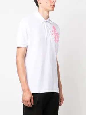 Philipp Plein Skull & Bones Polo Shirt - White