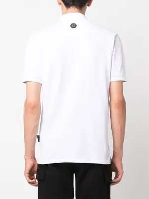 Philipp Plein Skull & Bones Polo Shirt - White