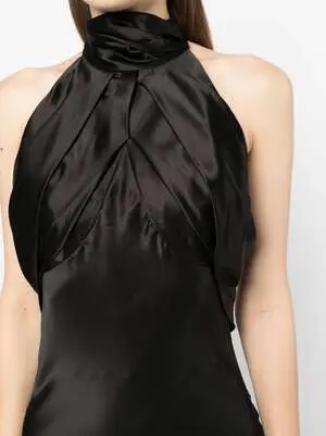 Rachel Gilbert Audrey Halterneck Gown - Black