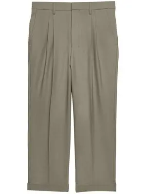 Ami Paris Grey Cropped Trousers