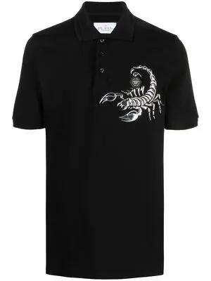 Philipp Plein Scorpion Cotton Polo Shirt