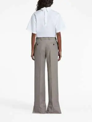 Marni Houndstooth Straight-leg Trousers