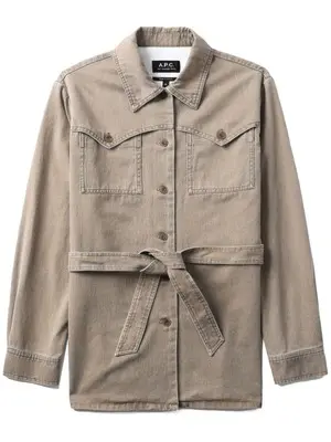 A.p.c. Joann Belted Jacket - Neutrals
