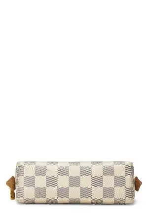 LOUIS VUITTON Damier Azur Pochette Cosmetique Bag - White