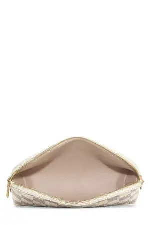 LOUIS VUITTON Damier Azur Pochette Cosmetique Bag - White