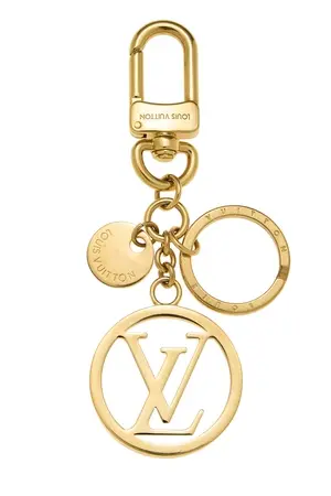 LOUIS VUITTON Circle Monogram Bag Charm - Gold