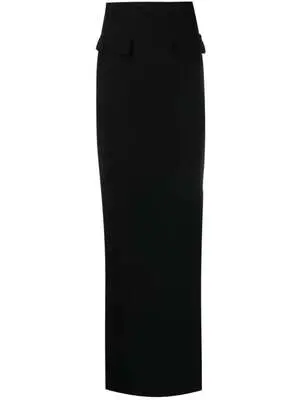 MONOT Long Straight Skirt - Black