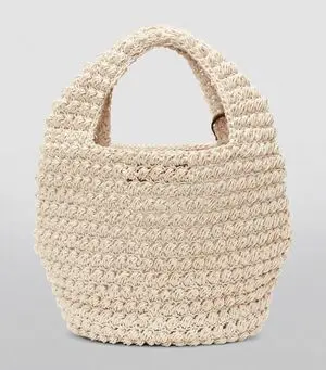JW Anderson Large Cotton Popcorn Basket Bag