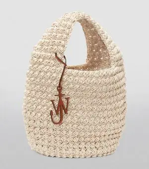JW Anderson Large Cotton Popcorn Basket Bag