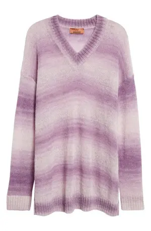 Missoni V-neck Gradient Stripe Sweater