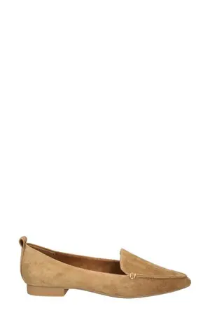 BELLA VITA Alessi Pointed Toe Loafer - Cognac Suede Leather