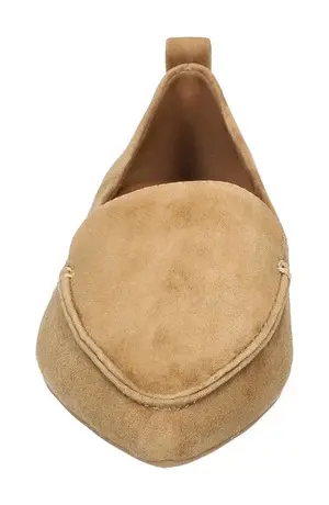 BELLA VITA Alessi Pointed Toe Loafer - Cognac Suede Leather