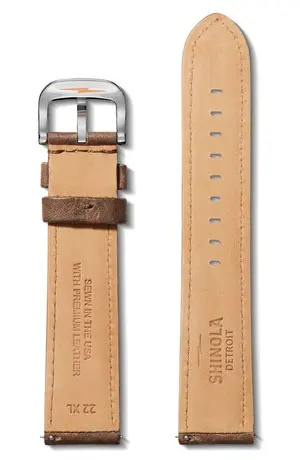 Shinola Grizzly Interchangeable Leather Watchband