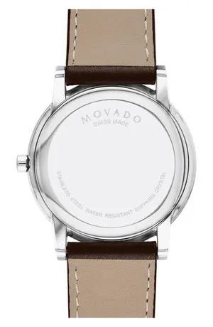 Movado Museum Classic Leather Strap Watch