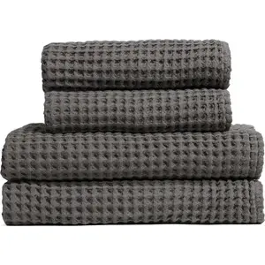 PARACHUTE Turkish Cotton Waffle Bath Essentials - Charcoal
