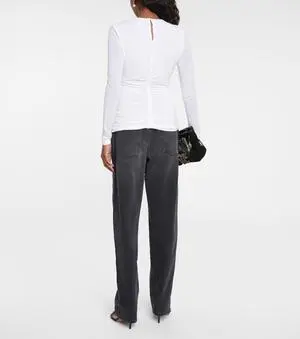Isabel Marant Étoile Levona Cutout Jersey Top - White
