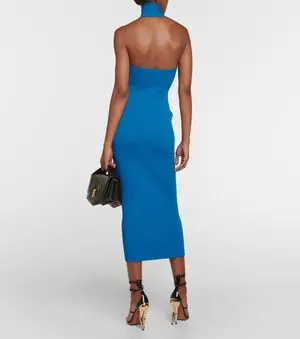 Alaïa Halterneck Bodycon Midi Dress