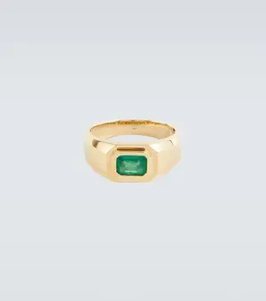 Shay Jewelry 18kt Yellow Champion Ring With Emerald - Gold