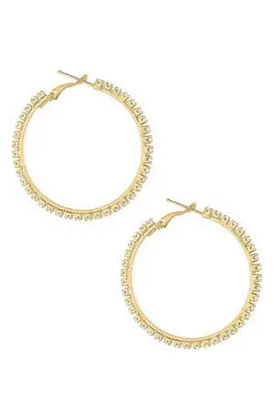 Ettika Cubic Zirconia Hoop Earrings