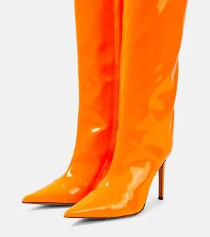 Alexandre Vauthier Patent Leather Knee-high Boots