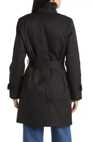 Sam Edelman Belted Trench Coat - Black