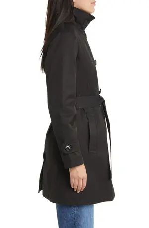 Sam Edelman Belted Trench Coat - Black