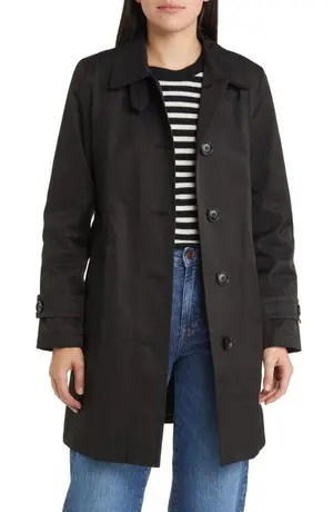 Sam Edelman Belted Trench Coat - Black
