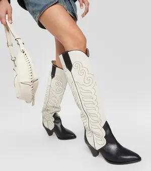 Isabel Marant Liela Leather And Suede Boots