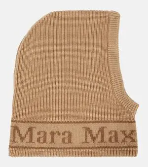 Max Mara Wool Ski Mask - Brown