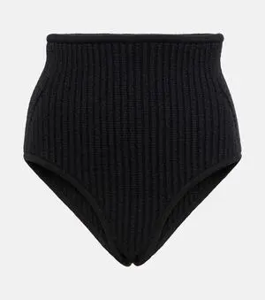 Alaïa Wool And Cashmere-blend Briefs