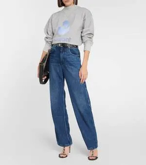 MARANT ETOILE Bymara High-rise Cargo Jeans