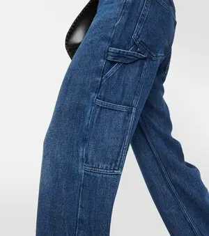 MARANT ETOILE Bymara High-rise Cargo Jeans